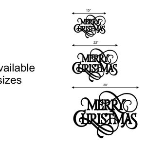 Merry Christmas Sign Merry Christmas Cutout Sign Merry - Etsy