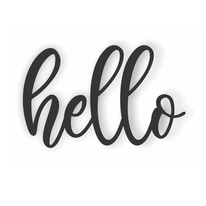 Hello Sign - Etsy