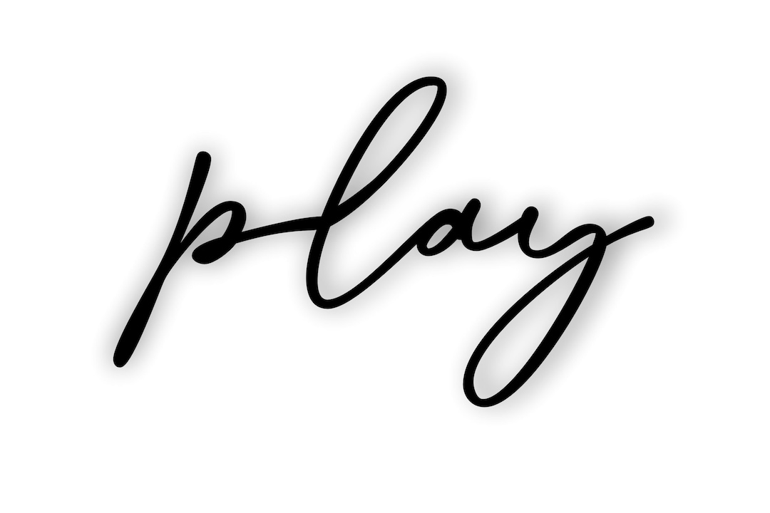 Play Sign - Play Cutout Sign - Play Word Cut Out - Farmhouse Decor ...