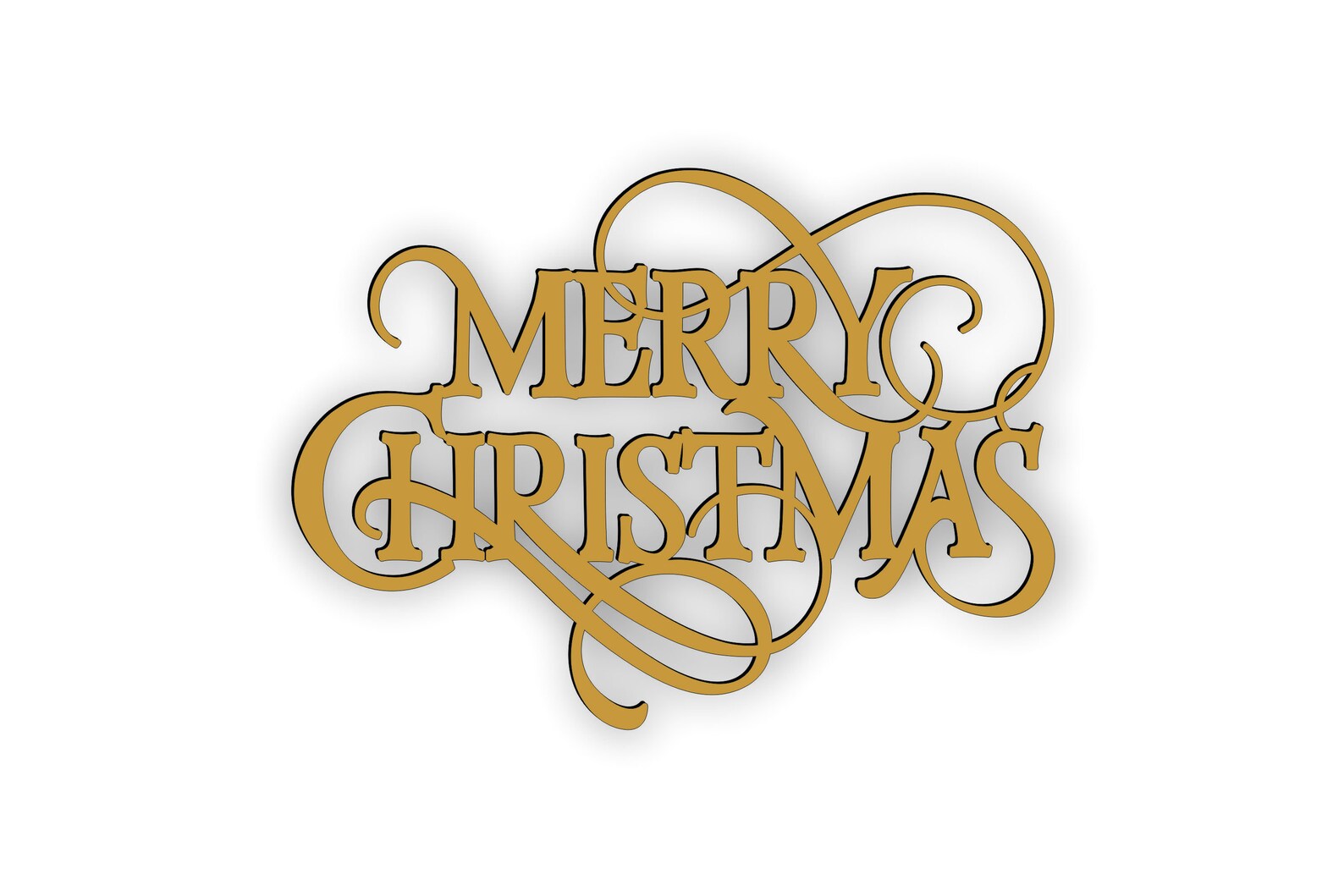 Merry Christmas Sign - Merry Christmas Cutout Sign - Merry Christmas ...