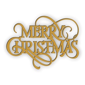 Merry Christmas Sign - Merry Christmas Cutout Sign - Merry Christmas ...