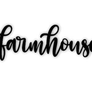 Farmhouse Sign | Farmhouse Cutout Sign | Farmhouse | Farmhouse Word Cut ...