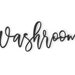 Washroom Sign - Washroom Cutout Sign - Washroom Word Cut Out ...
