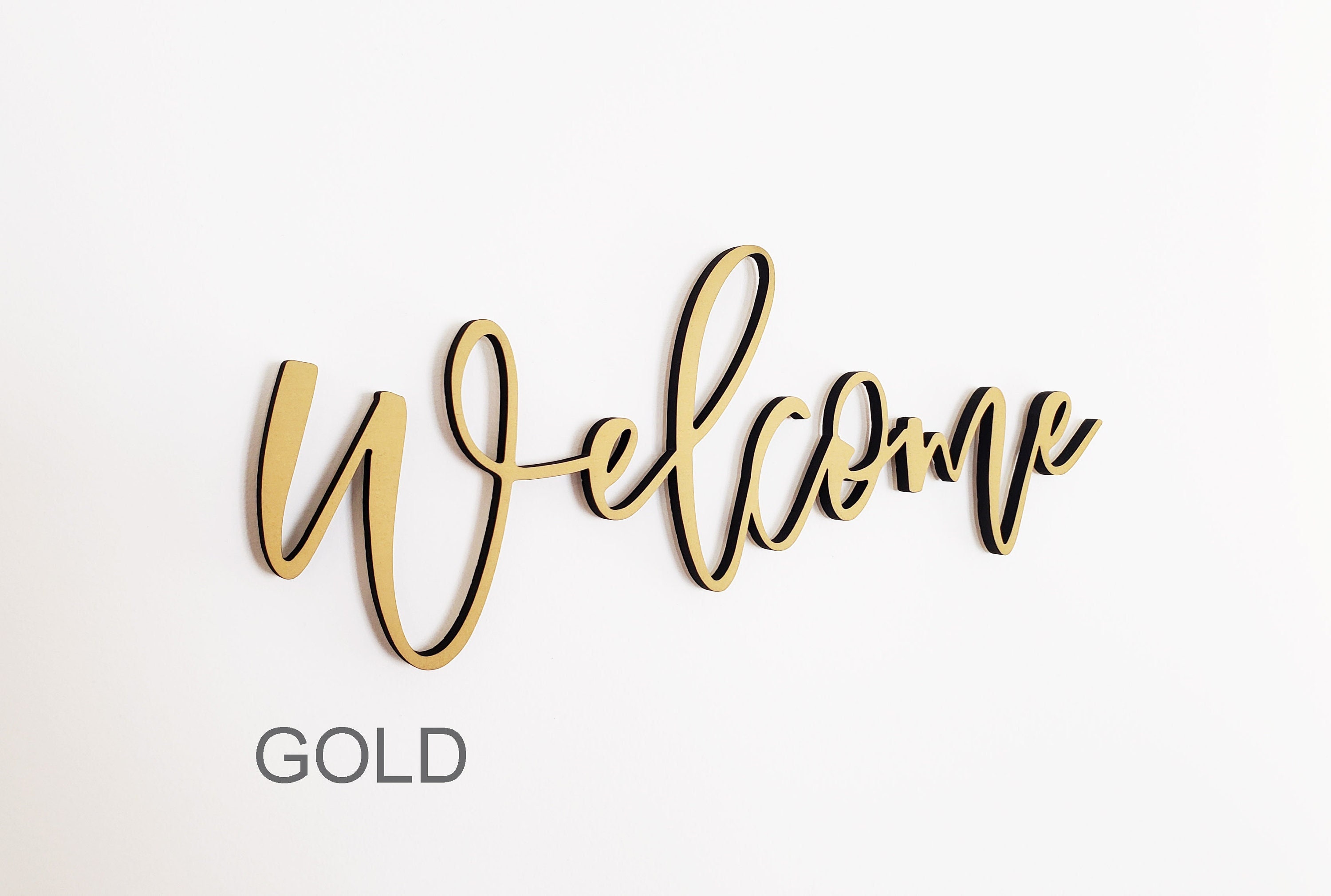 Welcome Sign | Welcome Cutout Sign | Welcome Word Cut Out | Farmhouse ...