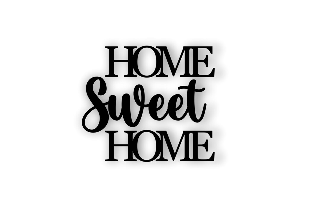 Home Sweet Home Sign - Home Sweet Home Cutout Sign - Farmhouse Decor ...