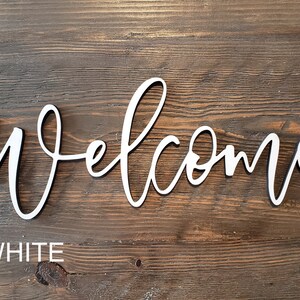 Welcome Sign - Welcome Cutout Sign - Welcome Word Cut Out - Farmhouse ...