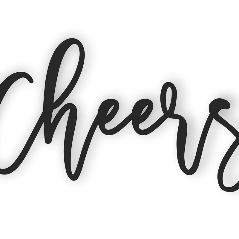 Cheers Sign - Etsy