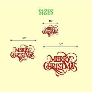 Merry Christmas Sign - Merry Christmas Cutout Sign - Merry Christmas ...