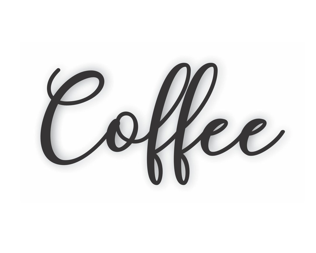 Coffee Sign - Coffee Cutout Sign - Coffee Word Cut Out - Coffee Corner ...