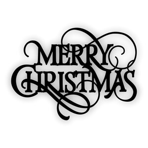 Merry Christmas Sign - Merry Christmas Cutout Sign - Merry Christmas ...