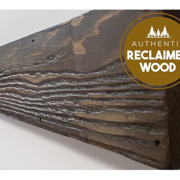 Reclaimed Wood Floating Shelf - Etsy