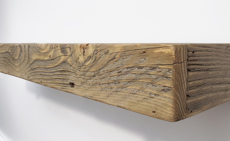 100% AUTHENTIC RECLAIMED WOOD Floating Shelf, Barn Wood Shelf ...