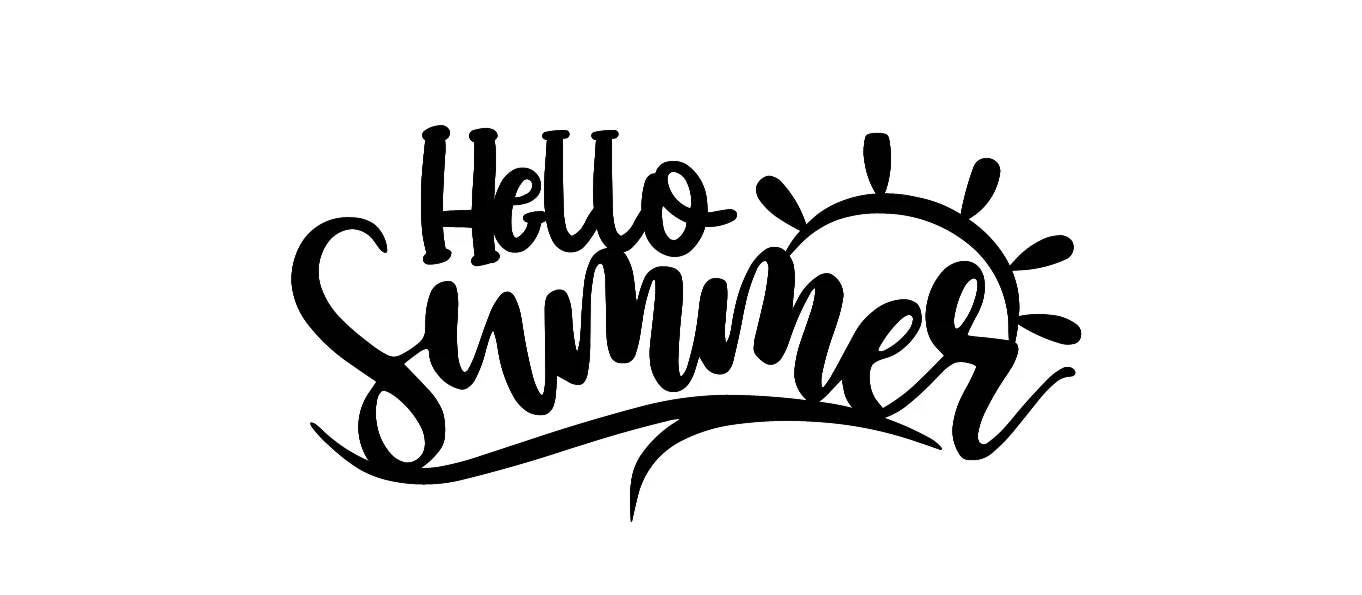 Hello Summer Sign - Hello Summer Wall Sign - Hello Summer Word Cut Out ...