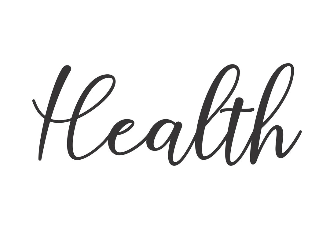Health Sign - Health Cutout Sign - Health Word Cut Out - Farmhouse ...