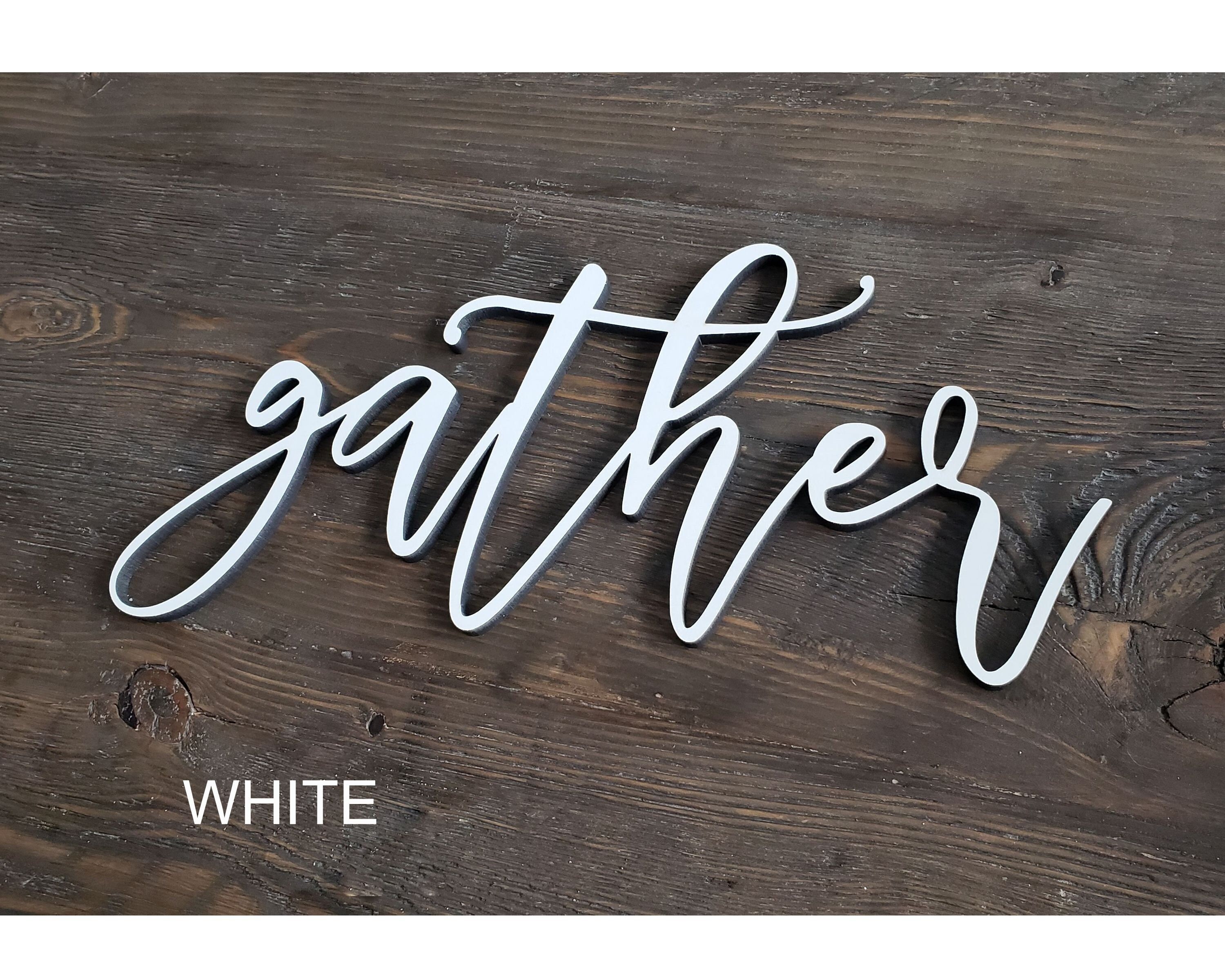 Gather Sign Gather Cutout Sign Gather Word Cut Out - Etsy