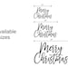 Merry Christmas Sign Merry Christmas Cutout Sign Merry Christmas Word ...