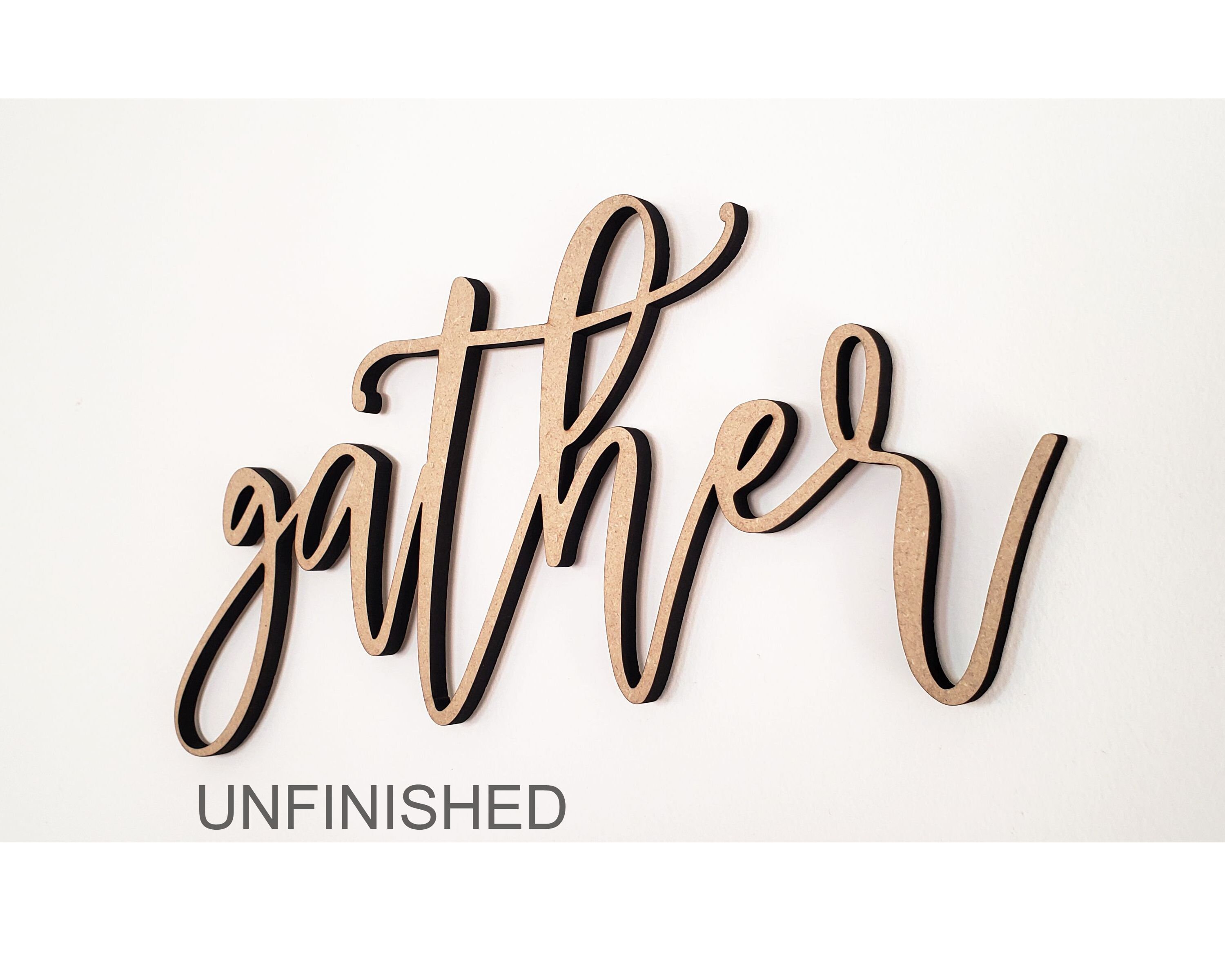 Gather Sign Gather Cutout Sign Gather Word Cut Out - Etsy
