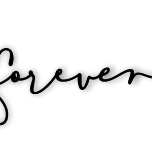 Forever | Forever Sign | Forever Cutout Sign | Forever Word Cut Out ...