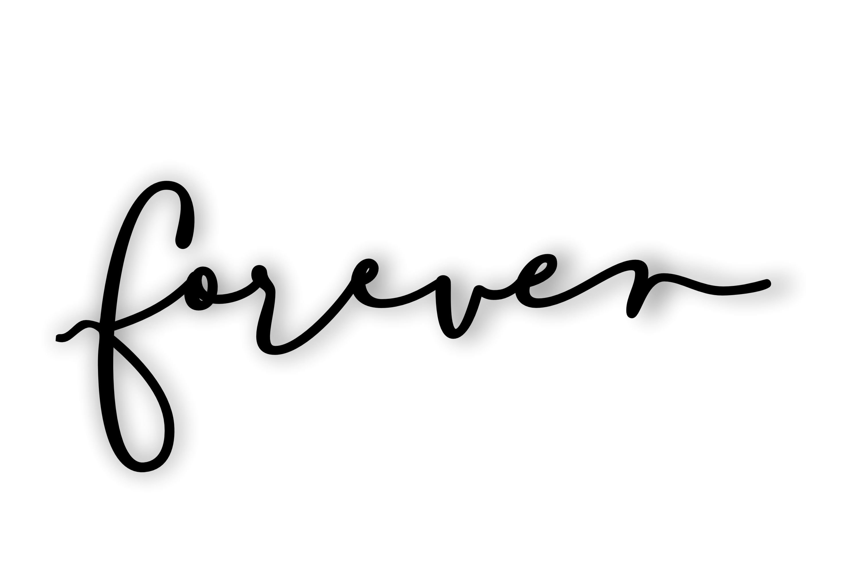 The Word Forever In Cursive