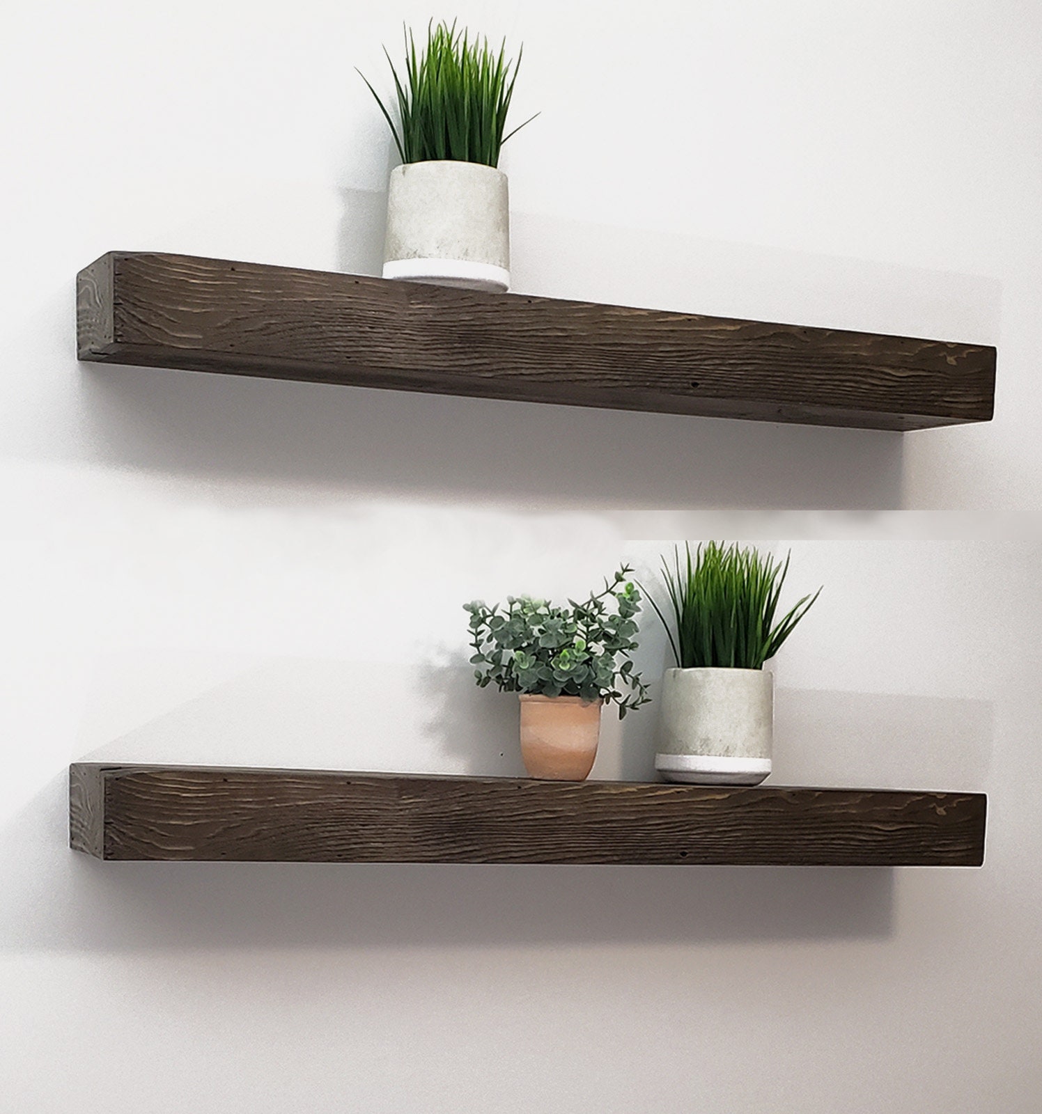 100% AUTHENTIC RECLAIMED WOOD Floating Shelf, Barn Wood Shelf ...