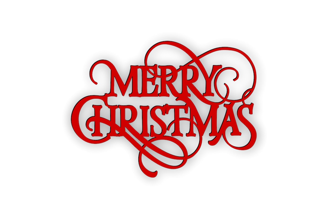 Merry Christmas Sign - Merry Christmas Cutout Sign - Merry Christmas ...
