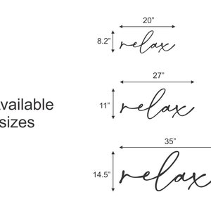 Relax Sign - Relax Cutout Sign - Relax Word Cut Out - Farmhouse Decor ...