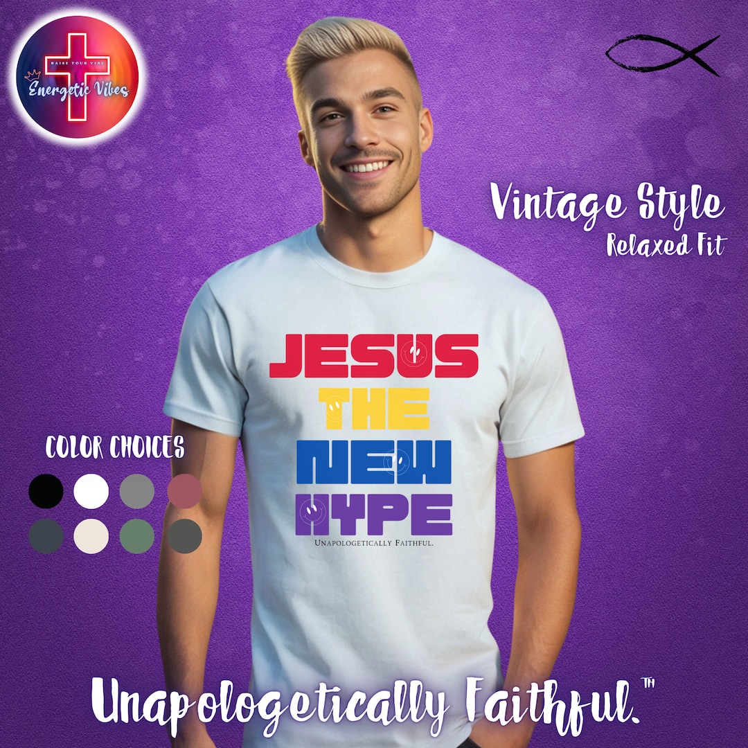 Comfortable Jesus Shirt Trendy Christian Gift Vintage Style Faith Based ...