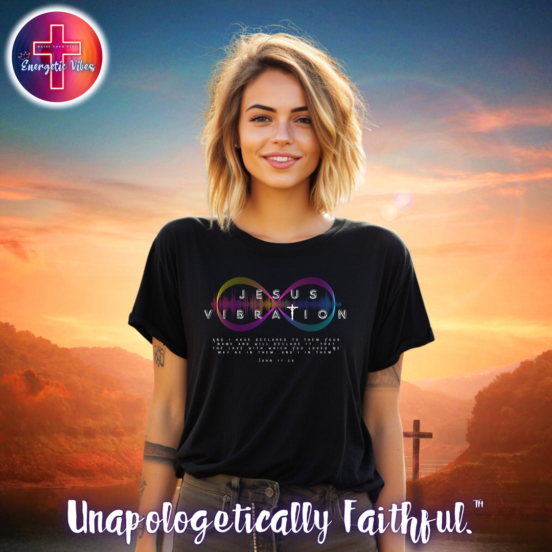 Jesus Vibe Shirt Christian Aesthetic Clothing Colorful Merch Faith ...