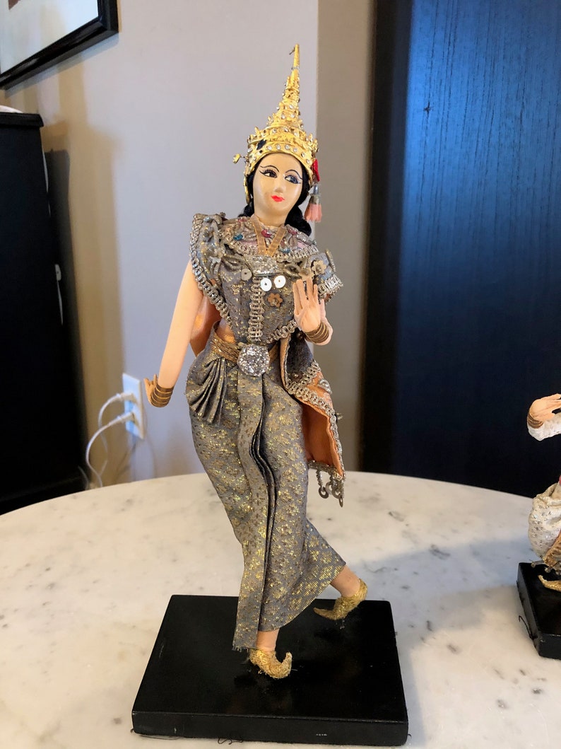 1960's Thailand Dancer Character Textile Doll - Etsy