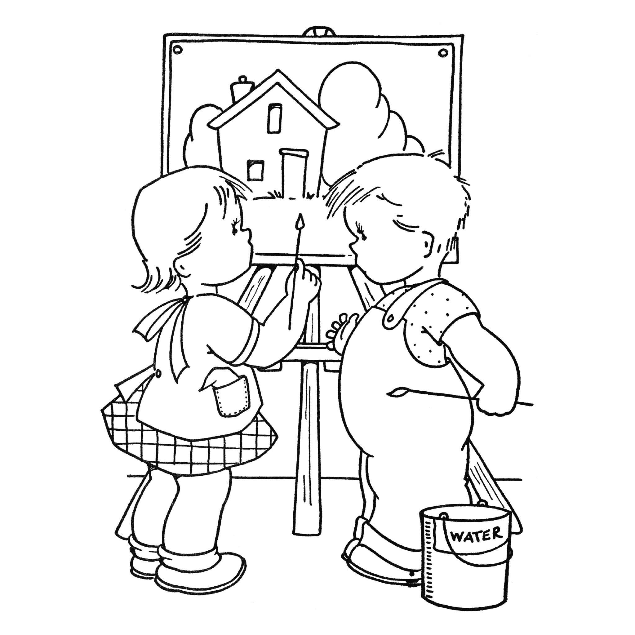 The Vintage Children's Coloring Book: Wholesome Coloring Pages From the ...