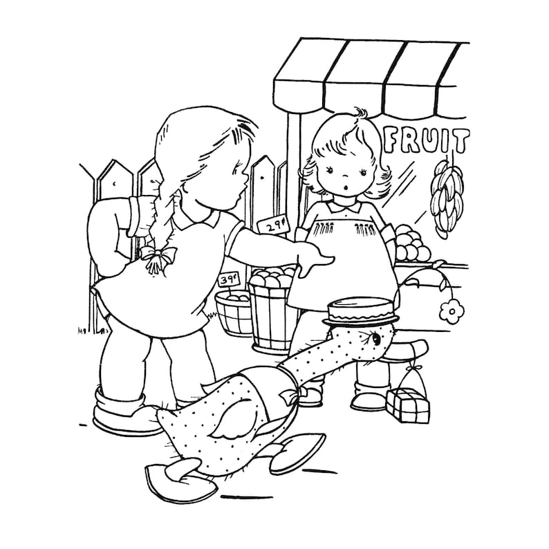 The Vintage Children's Coloring Book: Wholesome Coloring Pages From the ...