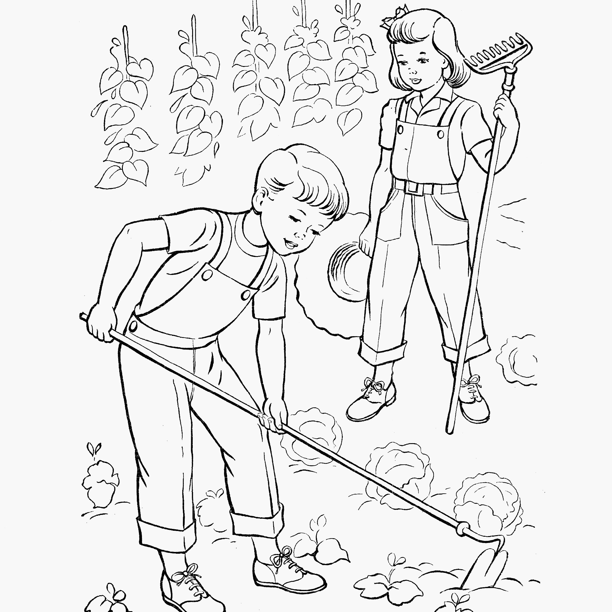 The Pippin Coloring Book: A Vintage Coloring Book Printable PDF Instant ...