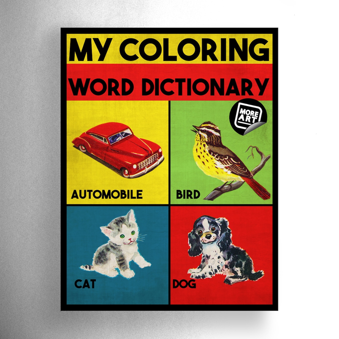 My Coloring Word-dictionary: A Vintage Coloring Book Printable PDF ...