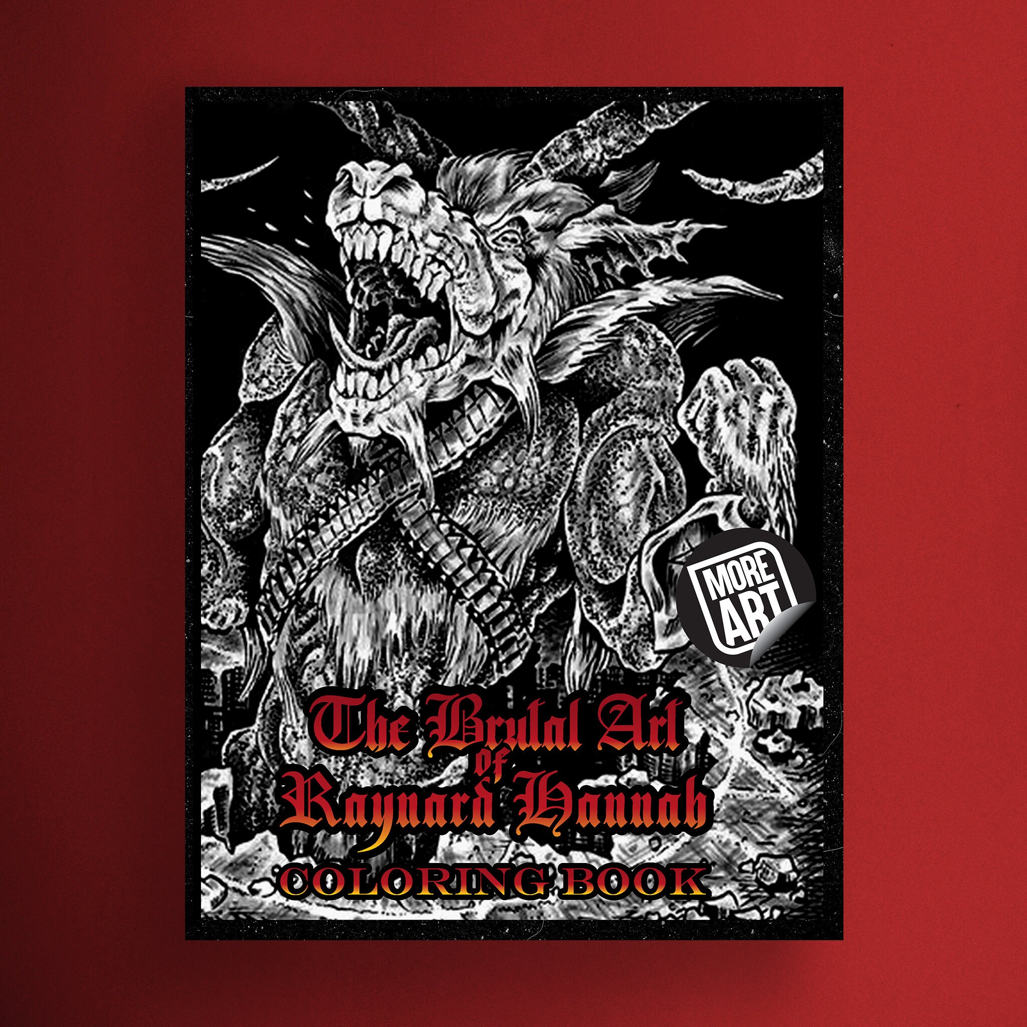 The Brutal Art of Raynard Hannah Coloring Book Printable PDF | Etsy