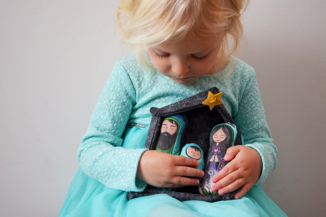 Cuddly Creche Children's Organic Nativity Set - Etsy