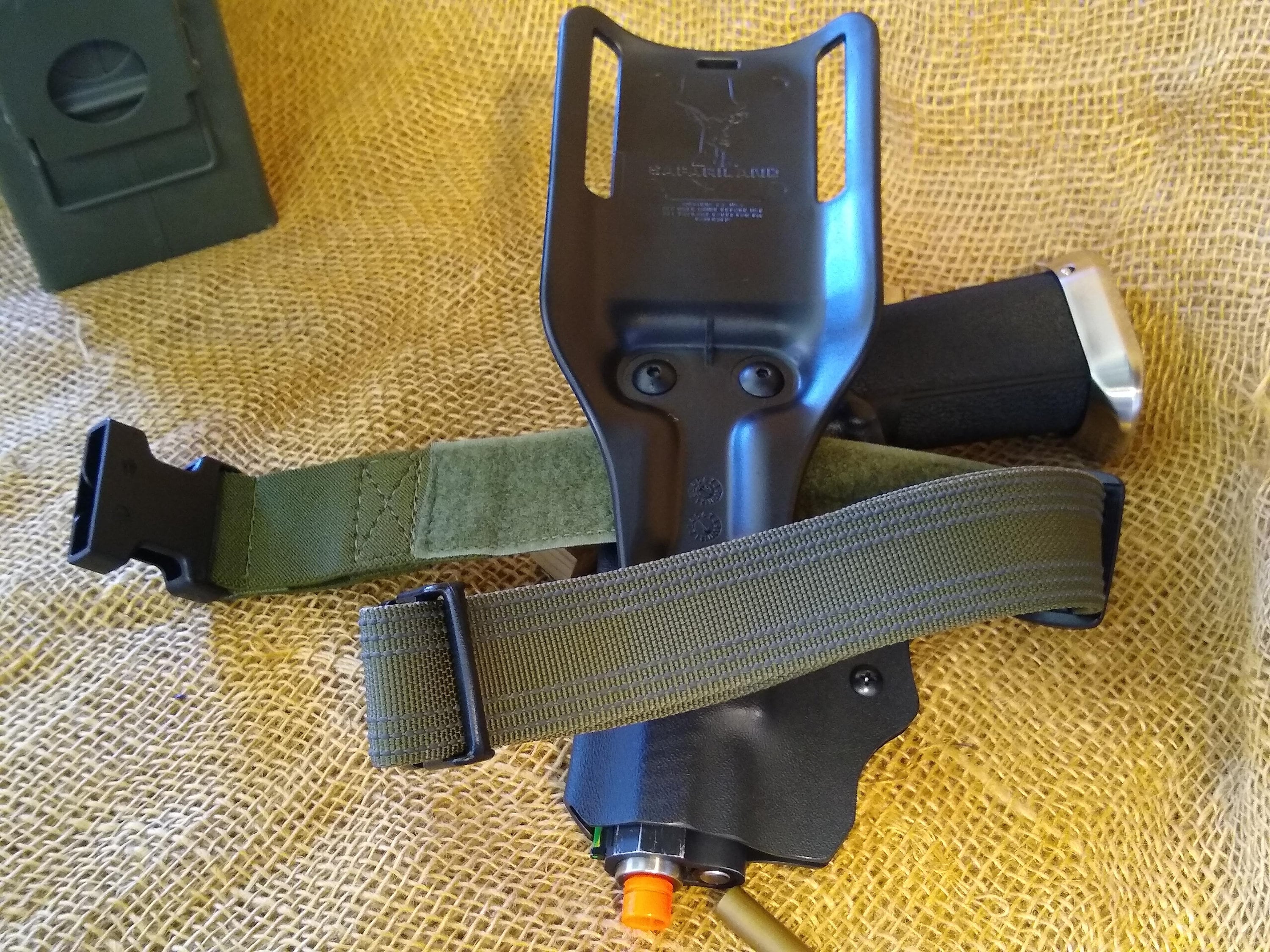 LOW-RIDE + Leg Strap BELT 1911 / Combat Master Holster / 2011 Hi-capa ...