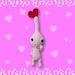 Handmade Pink Pikmin Crochet Plush With Heart Valentine's Day / Couples ...