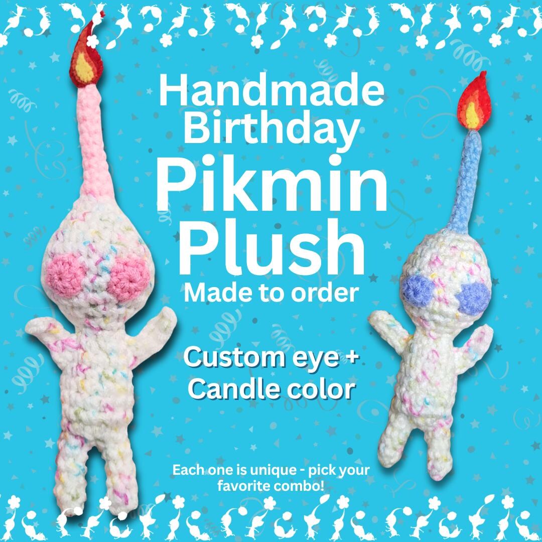 Handmade Birthday Pikmin-inspired Plush - Birthday Present - Etsy