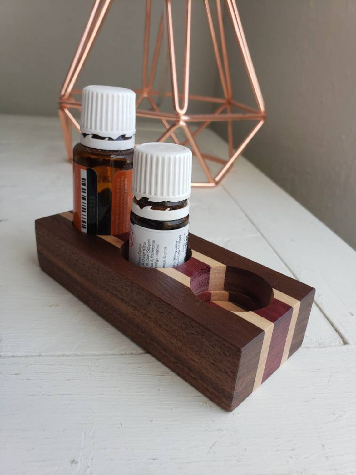 Hardwood Essential Oil Holder Wooden Essential Oil Display | Etsy