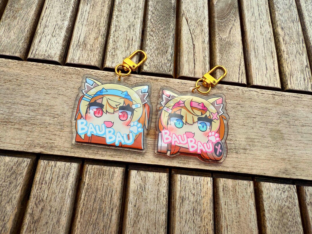 HOLOLIVE - Fuwamoco 2.5" Acrylic Charm Keychain - Etsy