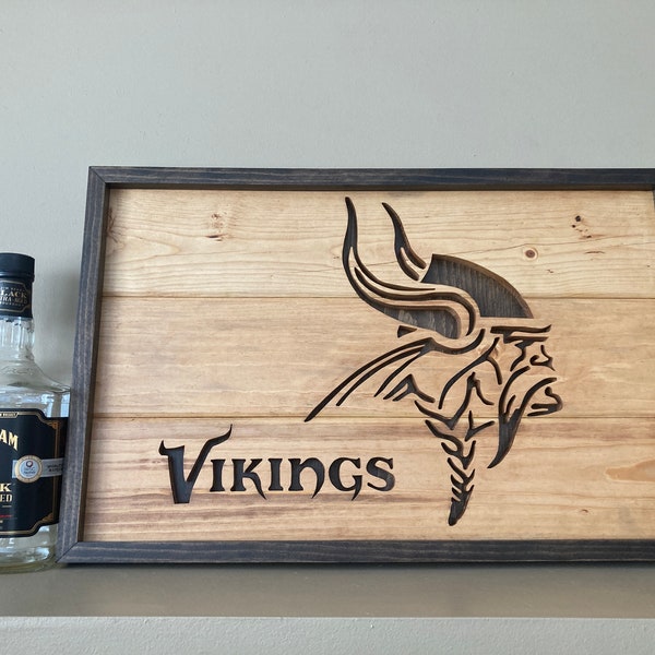 Vikings Wood Sign - Etsy