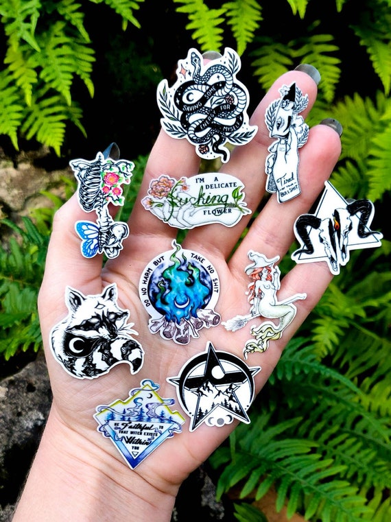 Witches Mini Sticker Collection Choose Your Design Pagan | Etsy