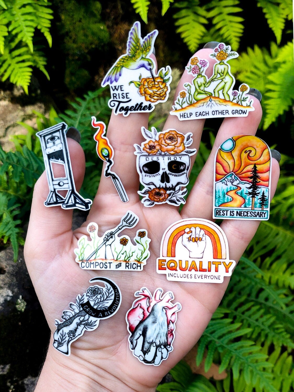 Rest is Necessary Vinyl Sticker Art Hiking Forest Lover - Etsy