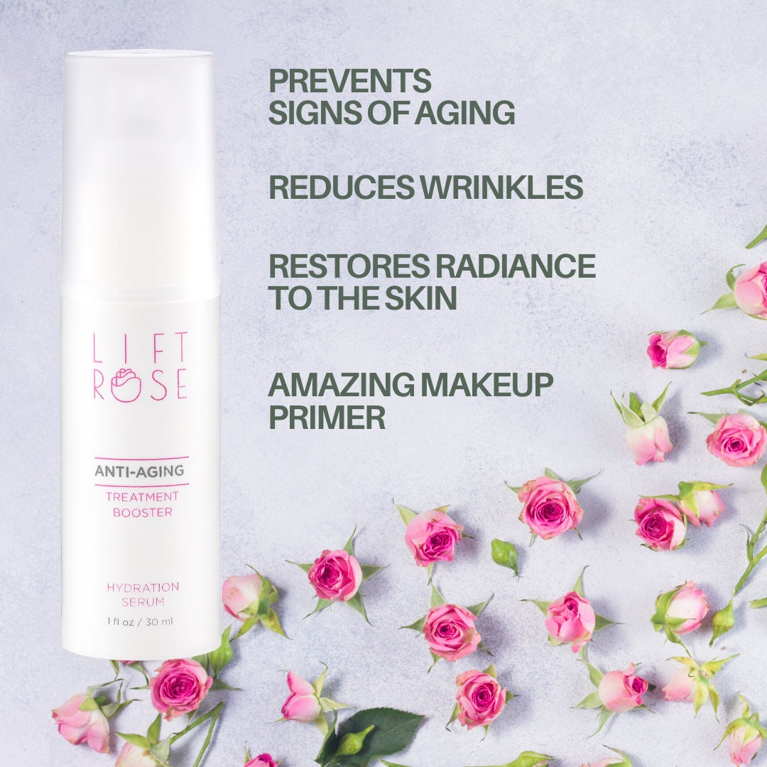 Lift Rose Anti-aging Facial Cream Hydration Serum With Swiss Apple Stem ...