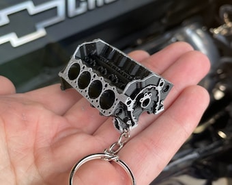 Engine Block Keychain - Etsy