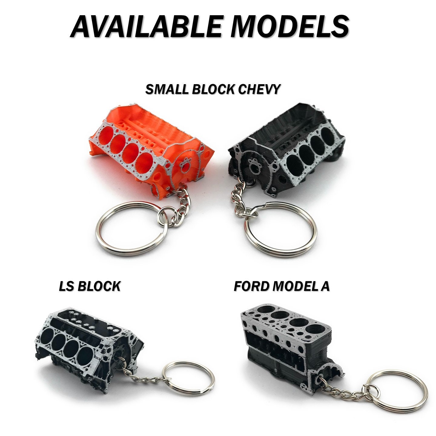 Ford Model A Engine Block Keychain Model A Ford 4 cylinder | Etsy