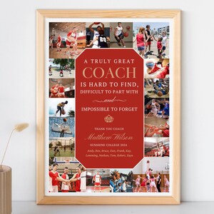 Coach Retirement Gift, Coach Photo Collage, Coach Gift, Coach Present ...
