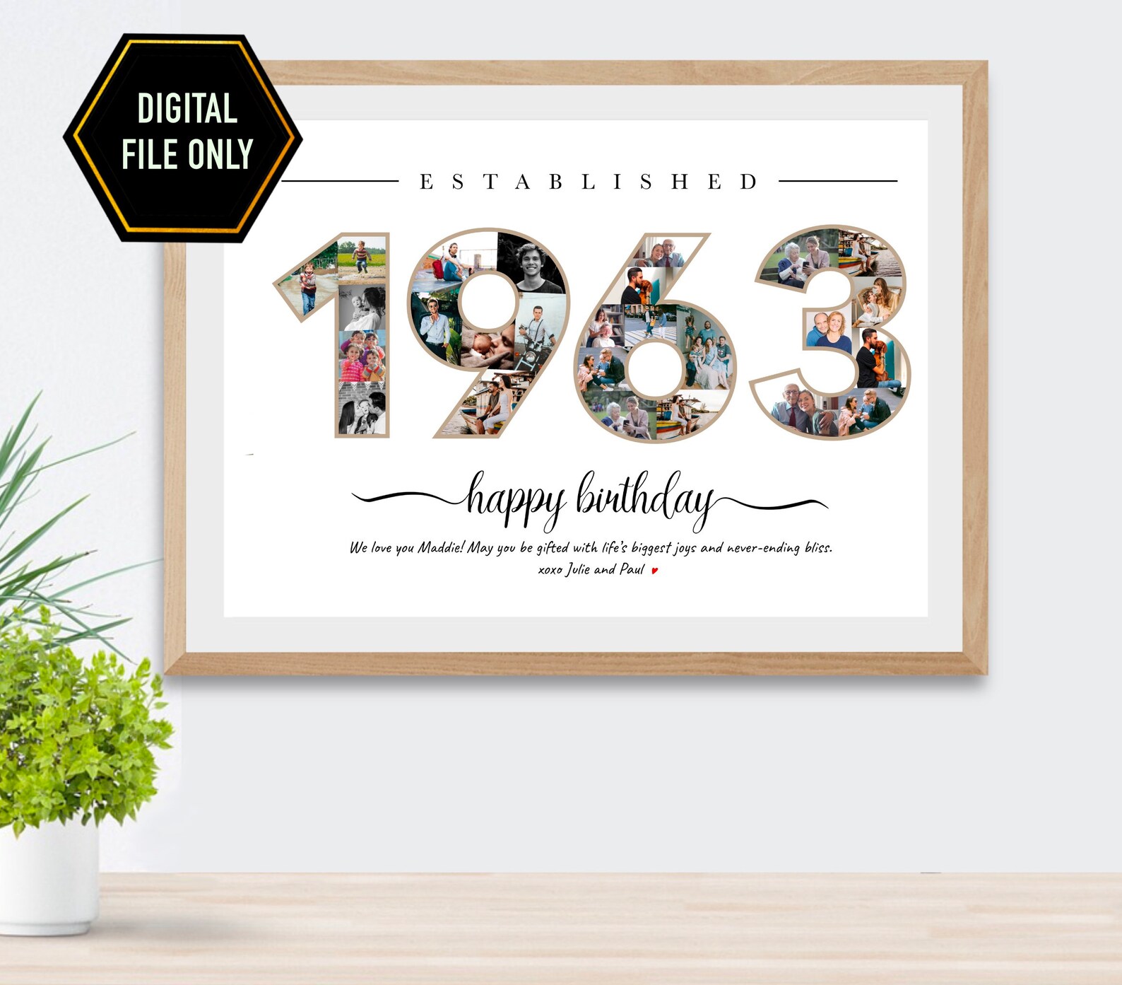 60th Birthday Gift 60th Photo Collage Gift 60th Birthday - Etsy Canada
