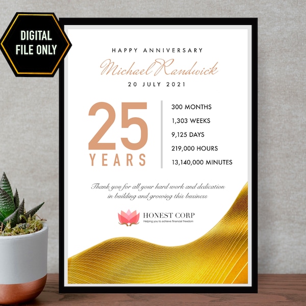 25th Work Anniversary Gifts for Employees - 60+ Gift Ideas for 2025