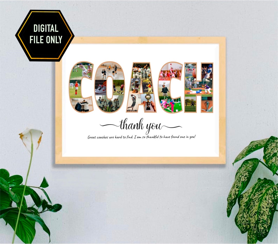 Coach Retirement Gift, Coach Photo Collage, Coach Gift, Coach Present ...